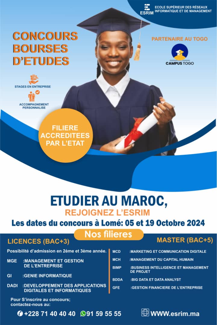 ESRIM/Maroc : Des bourses d’études accordées aux étudiants dans le ...