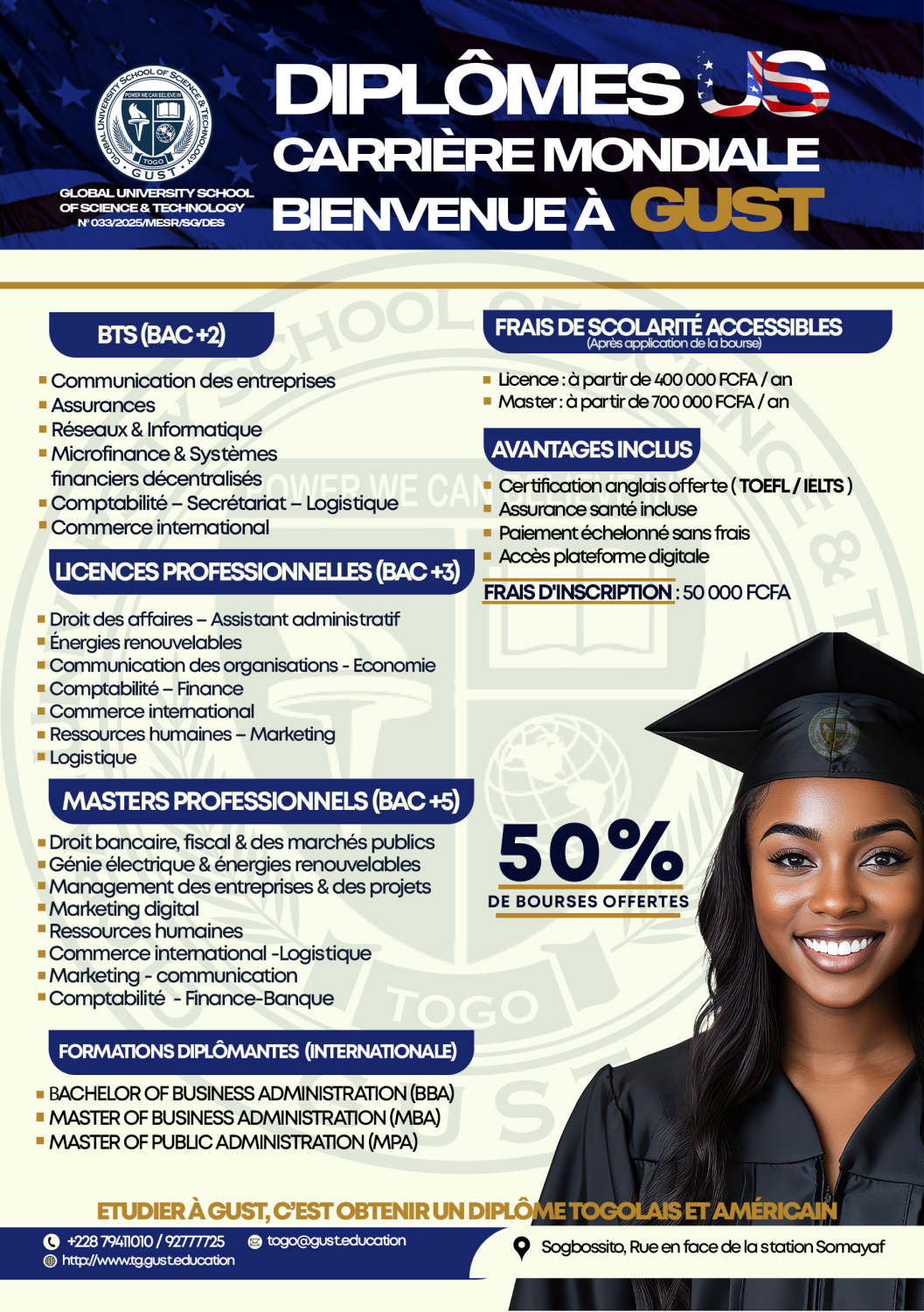 GUST : L’Université américaine s’installe au Togo pour la rentrée 2025-2026 – Campus Togo ...